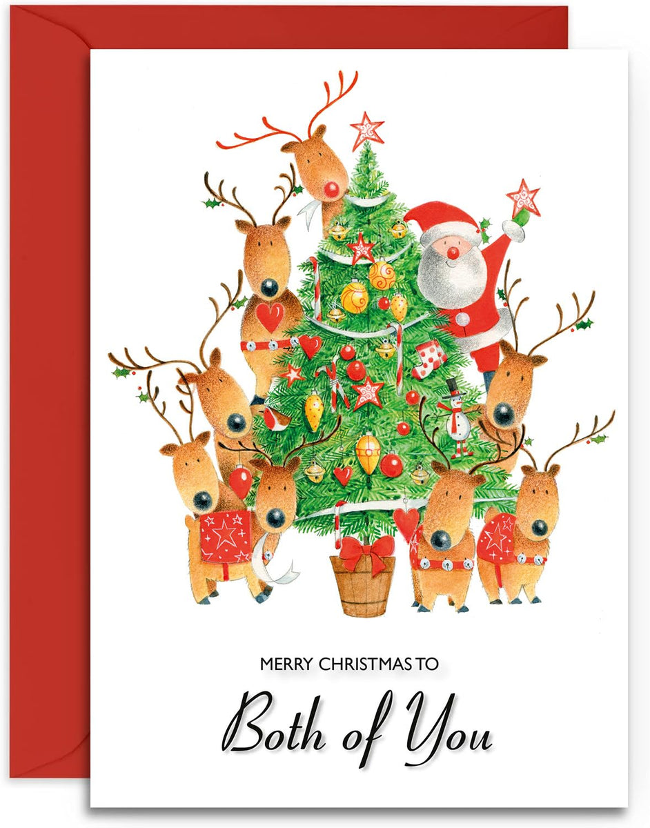 To Both Of You Christmas Card from Olivia Samuel - Decorating the Tree ...