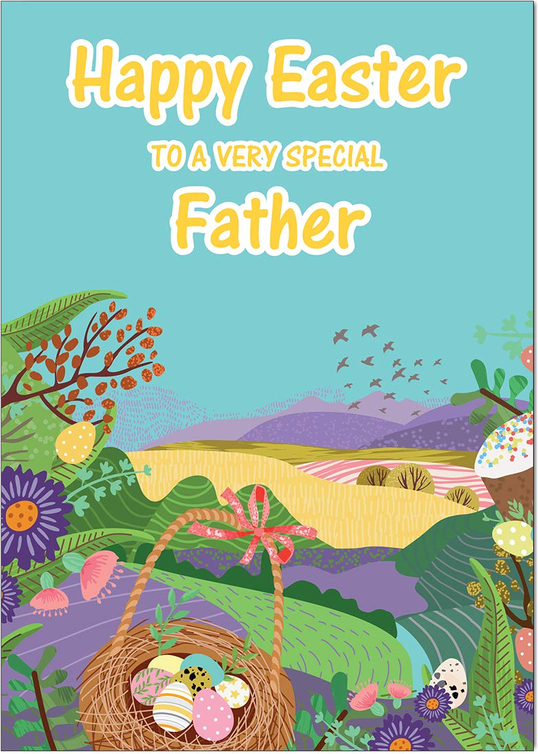 Father Easter Card from Olivia Samuel - Spring Meadows - Medium Sized ...